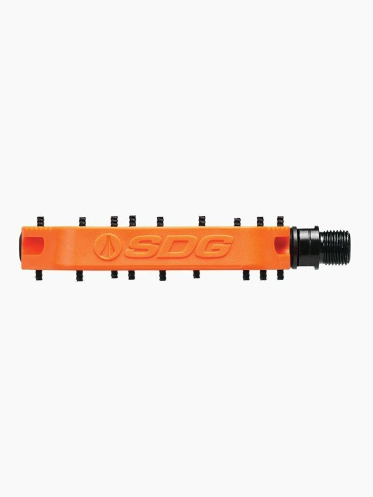Педали SDG Composite Orange (00032DS) широкие топталки для велосипеда — фото 1