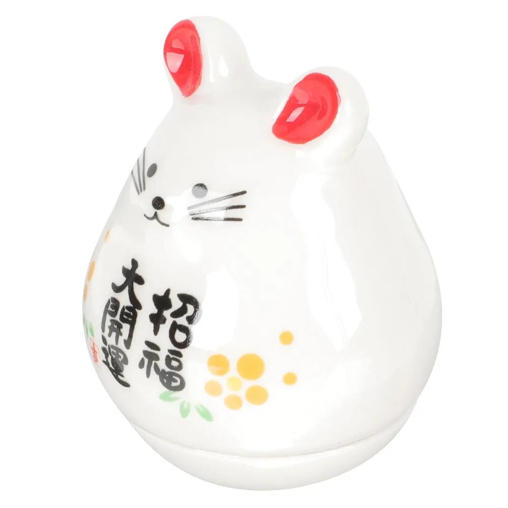 Керамическая Фигурка Мыши, Декоративный Элемент для Интерьера, Белый, 1 Штук