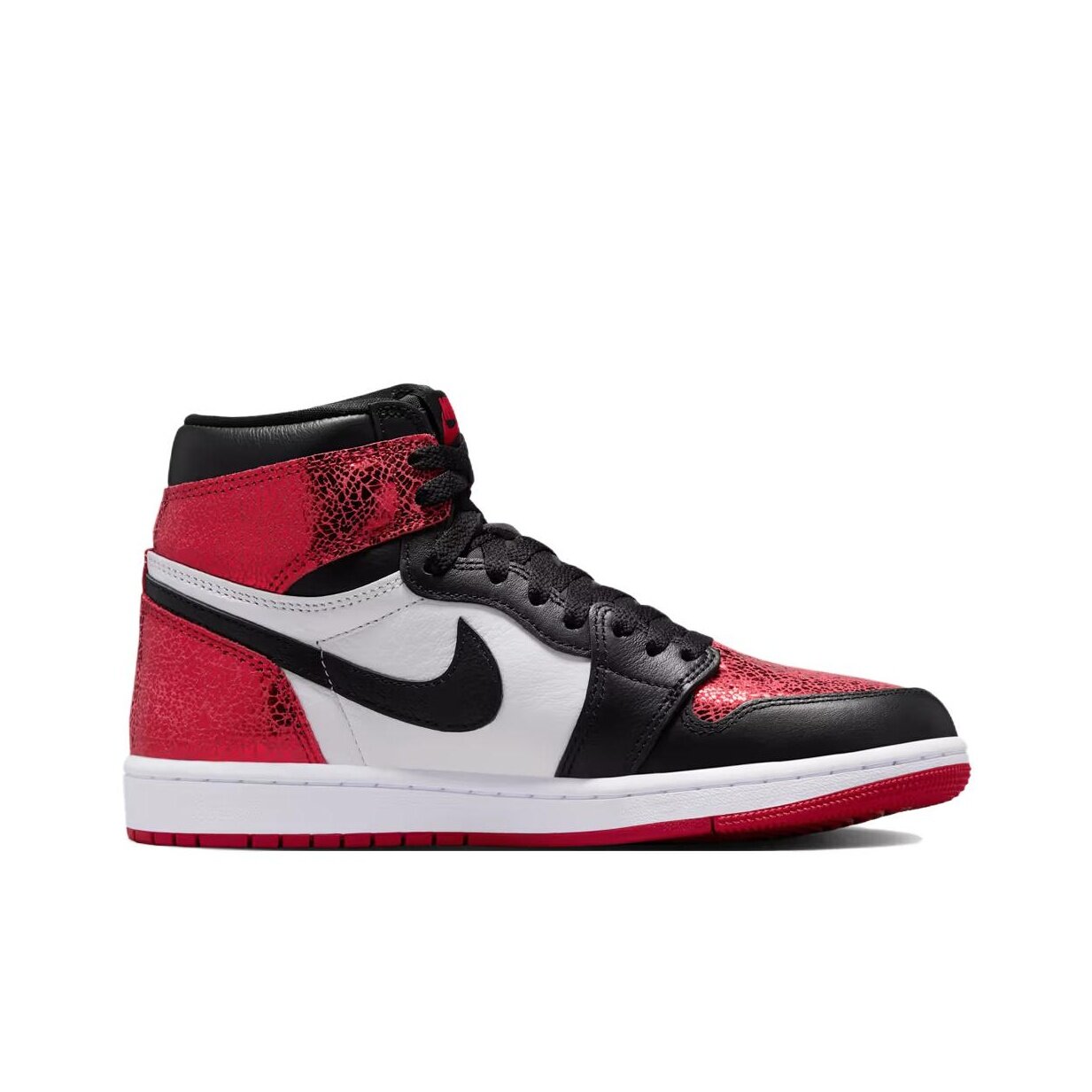 Кроссовки Jordan Air Jordan 1, размер EU 38 стопа (24CM), белый/красный/черный — фото 1