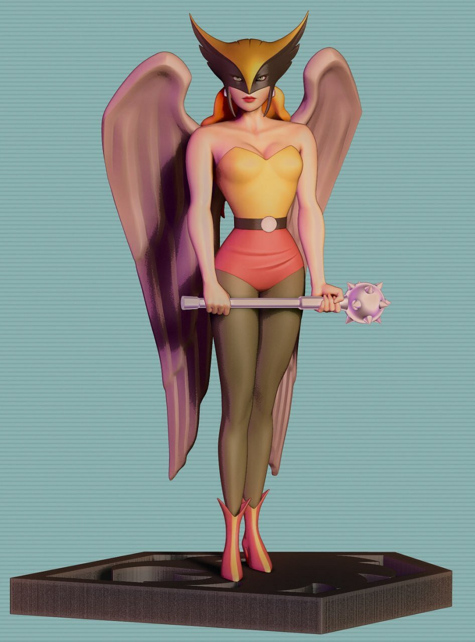 Фигурка Девушка ястреб/Hawk Girl DC Comics. Без покраски. 20 см