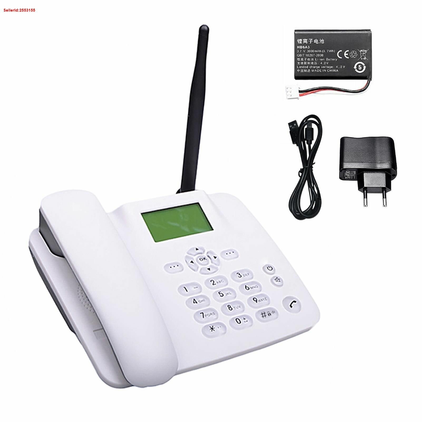 Беспроводной телефон 2G GSM с поддержкой SIM-карт, 850/900/1800/1900 МГц, настольный радиобудильник, функция SMS для использования в домашнем офисе и отеле