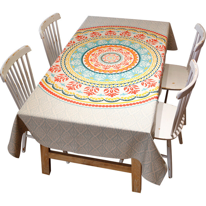 Ткань для обеденного стола, кофейного стола, мастерская живопись, цифровая печать, американский французский стиль, легкая роскошь, высококачественная сельская столовая скатерть