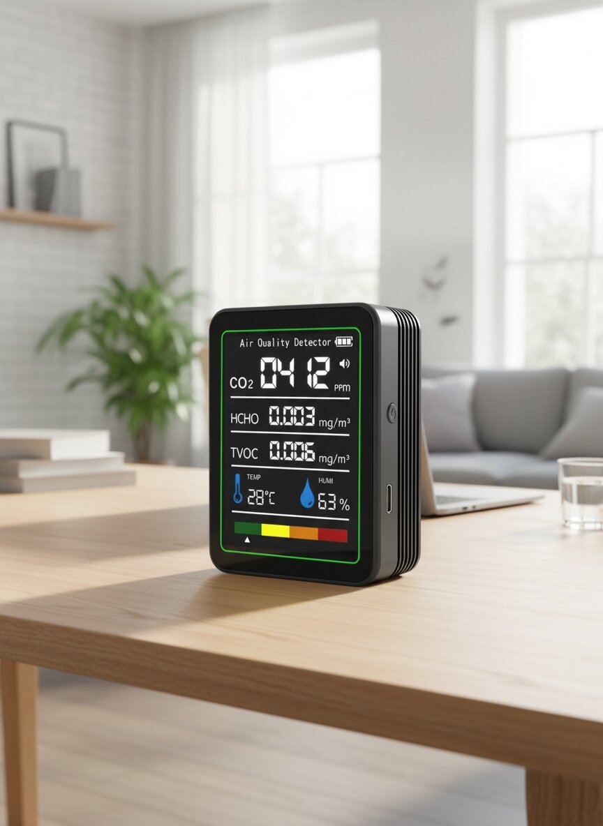 5 в 1 монитор формальдегида детектор углекислого газа домашний монитор качества воздуха