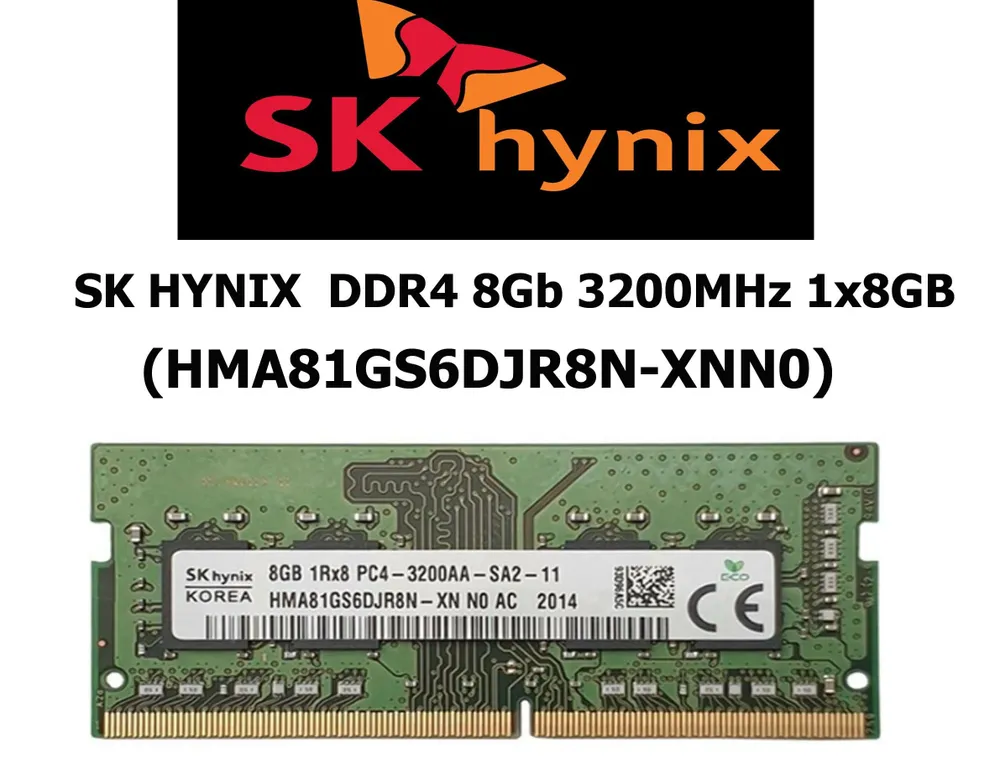 Оперативная память SK HYNIX DDR4 8Gb 3200MHz (HMA81GS6DJR8N)