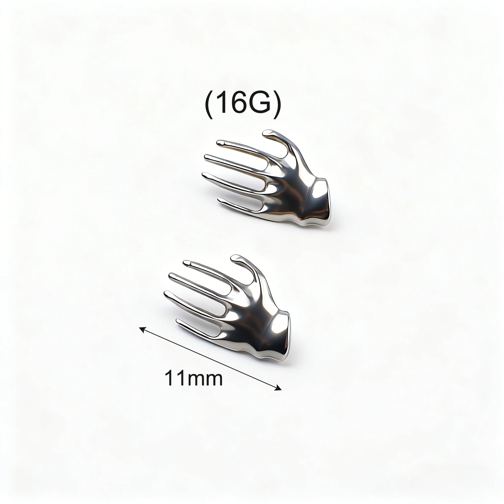 Титановые перчатки и серьги Lobe Helix 16г