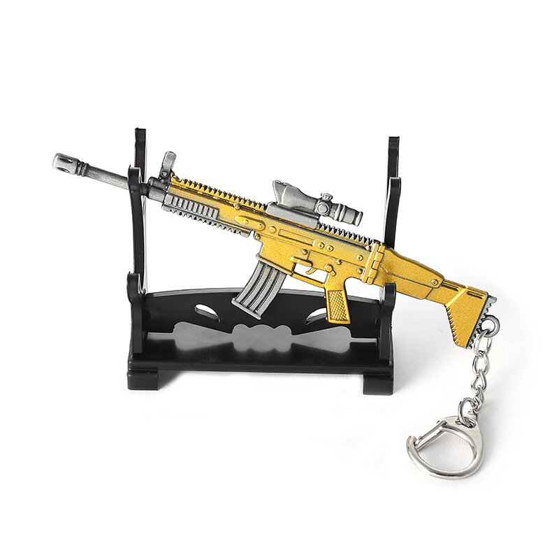 Креативный мини-пистолет 12 см брелок подвеска 98K металлическая модель AWM PUBG игра