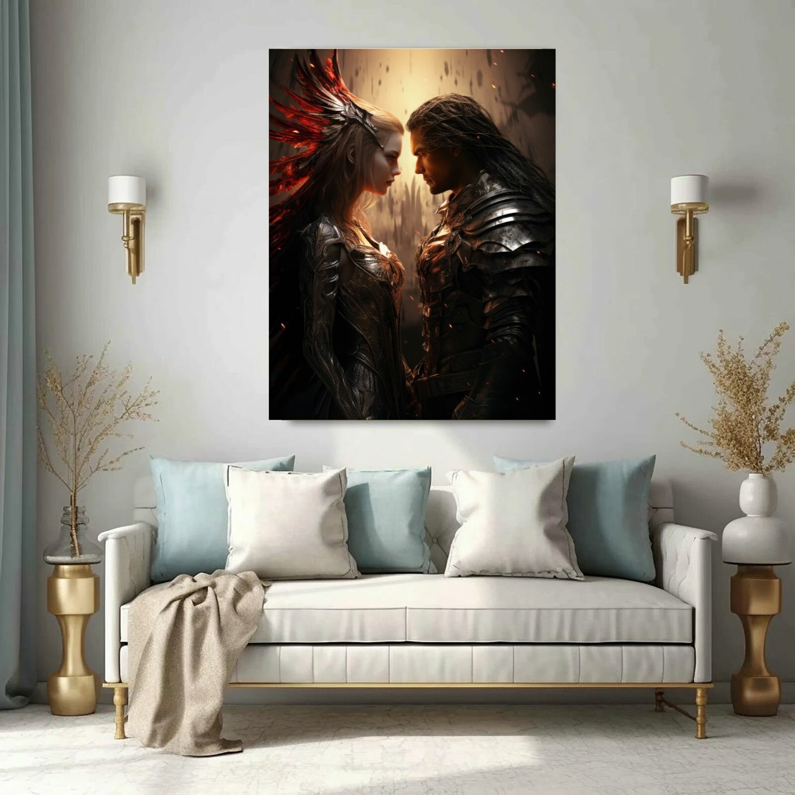 Картина на подрамнике "Фентези Пара", натуральный холст, дерево,50*70