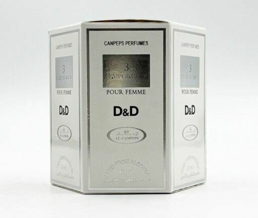 Духи масляные мужские D&D Pour Femme, 6 мл компактный флакон идеально подходит для повседневного использования.