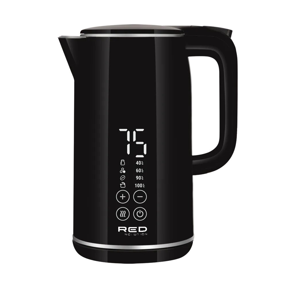 Электрический чайник RED SOLUTION RK-M1301D, нержавеющая сталь, 4 температурных режима