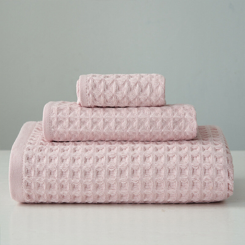 Непечатный стиль Хлопковое сотовое полотенце класса А квадратное полотенце банное полотенце обертка полотенце абсорбент