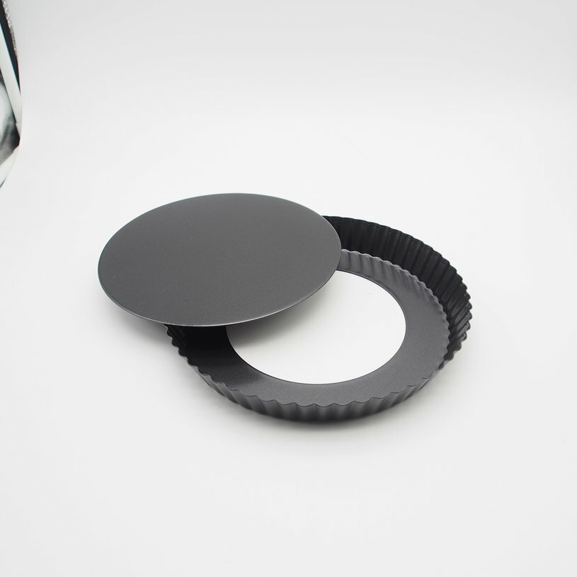 Круглая форма для пиццы из углеродистой стали с антипригарным покрытием, форма для выпечки и жарки пиццы