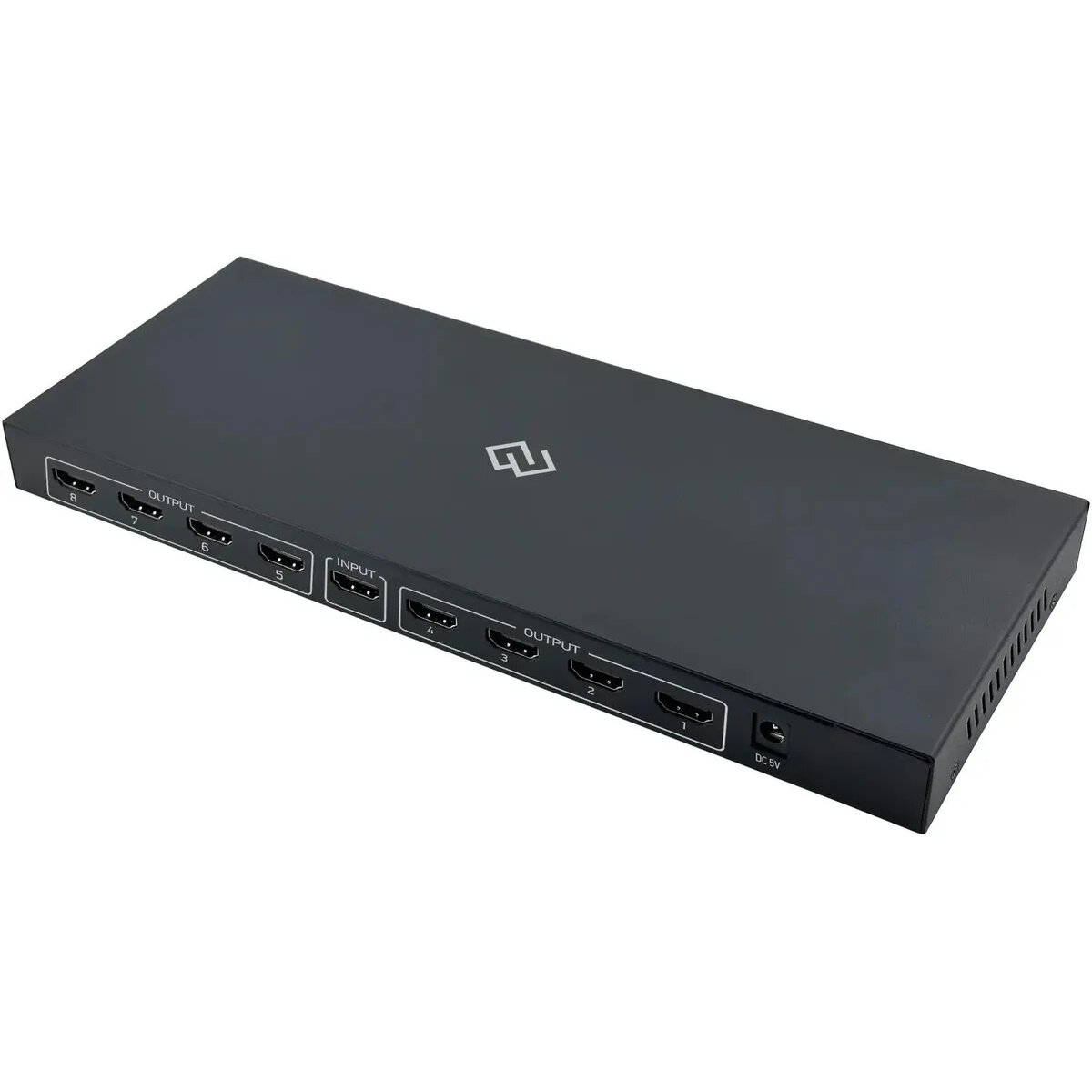 Сплиттер аудио-видео Digma DHSP-v1.4x8 черный HDMI (f)/8xHDMI (f)