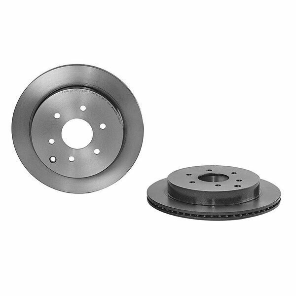 Диск тормозной вентилируемый задний BREMBO (09. B631.11) Prime UV Coated