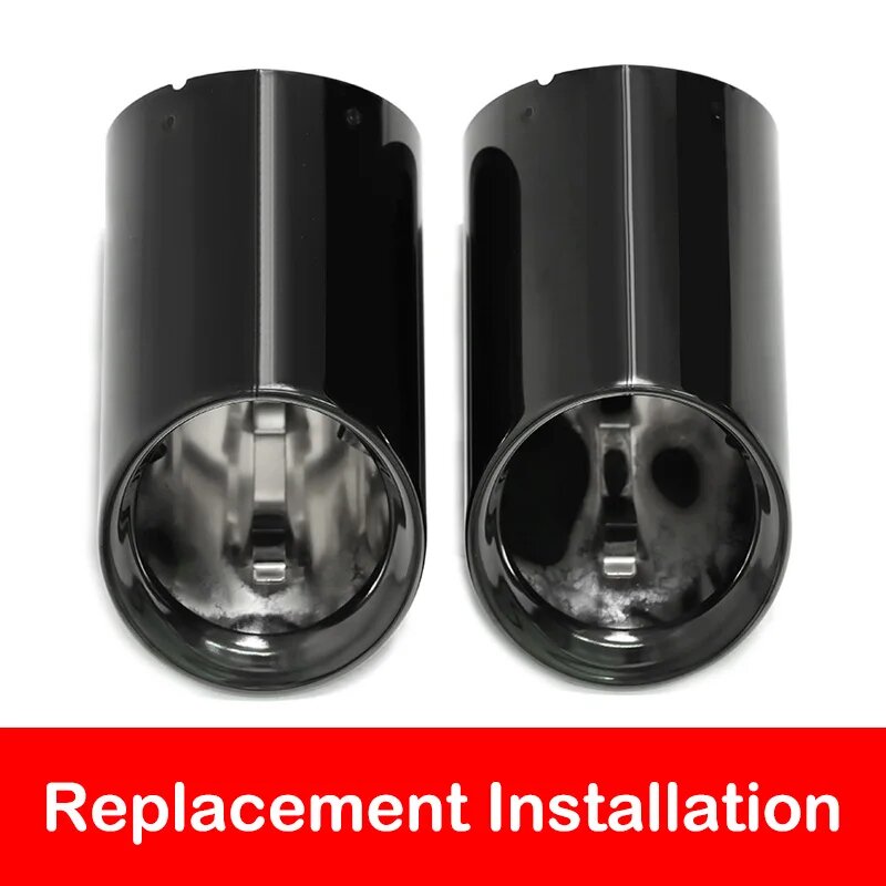 Для BMW 3 серии выхлопная труба G20 G21 320i 320d 330i 330d 330e выхлопная труба глушитель насадка декоративная крышка Black 2 PCS