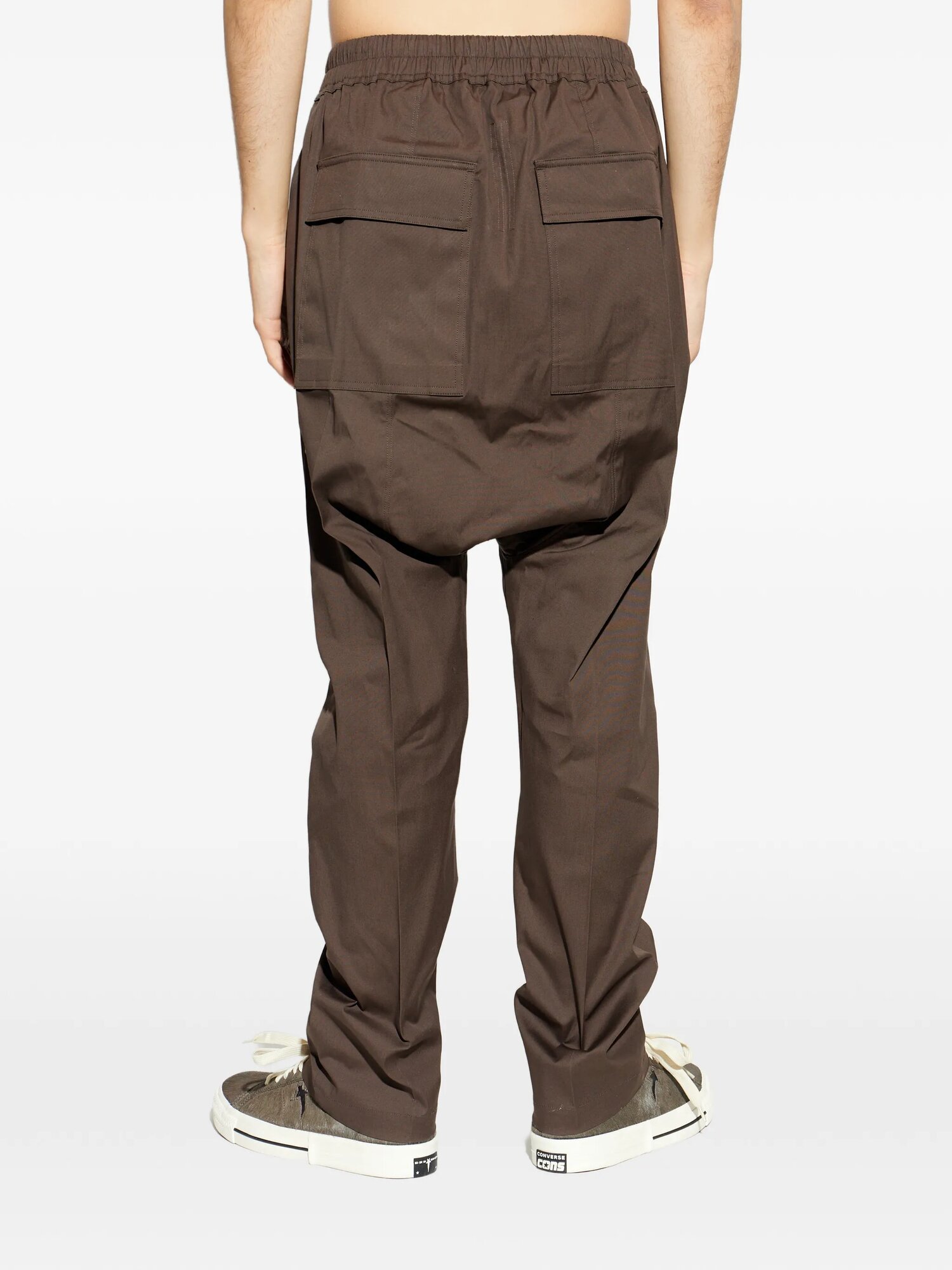 Брюки Rick Owens Drawstring trousers, размер 50, brown — фото 1