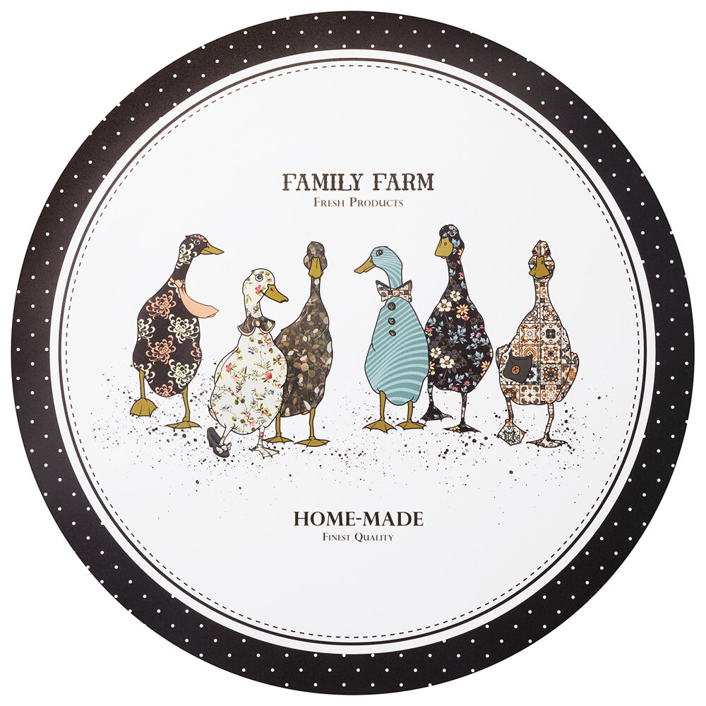 Набор подстановочных салфеток family farm из 4 шт, D 38 см KSG-771-121