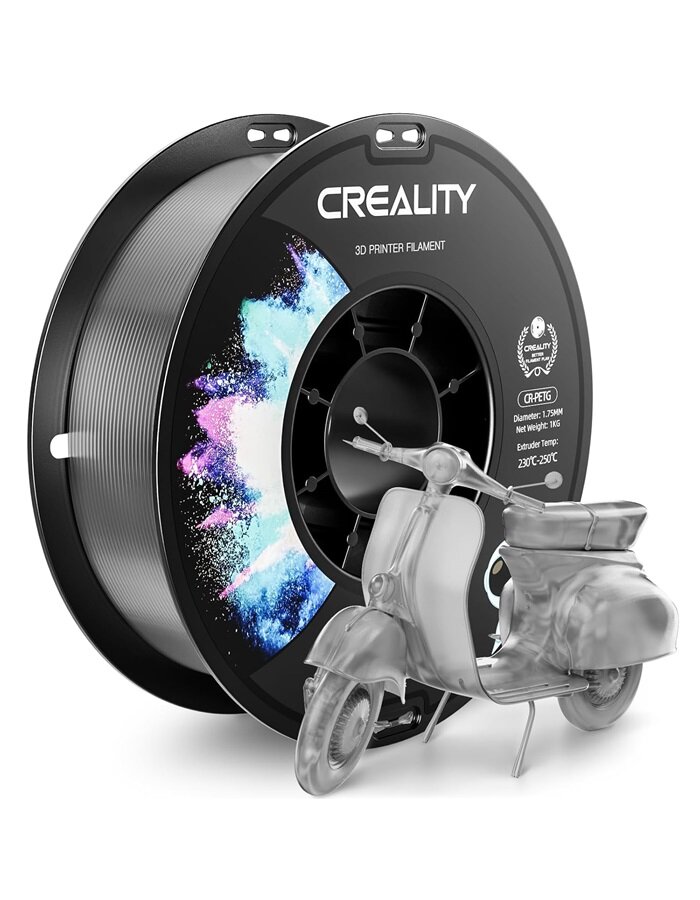Филамент CREALITY CR-PETG 1.75мм — низкая усадка, химическая стойкость, оригинал без БФА для FDM-принтеров