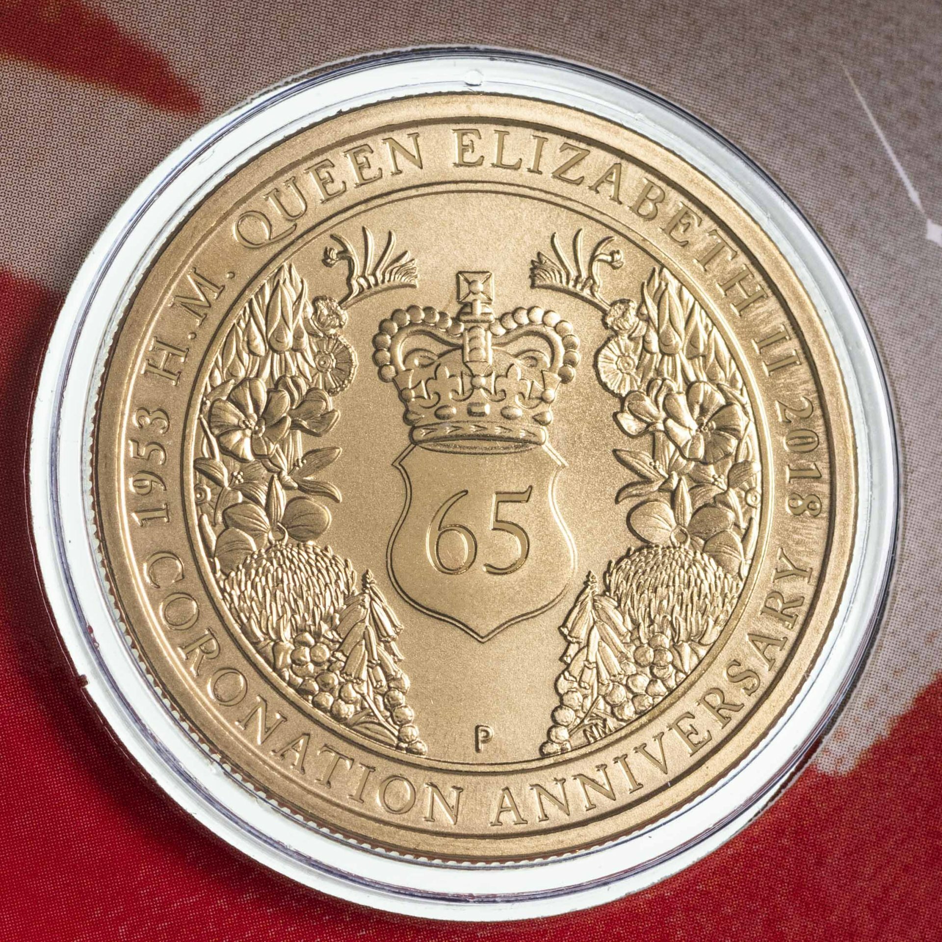 Австралия 1 доллар 2018 "65-летие царствования Елизаветы II", Алюминиевая бронза