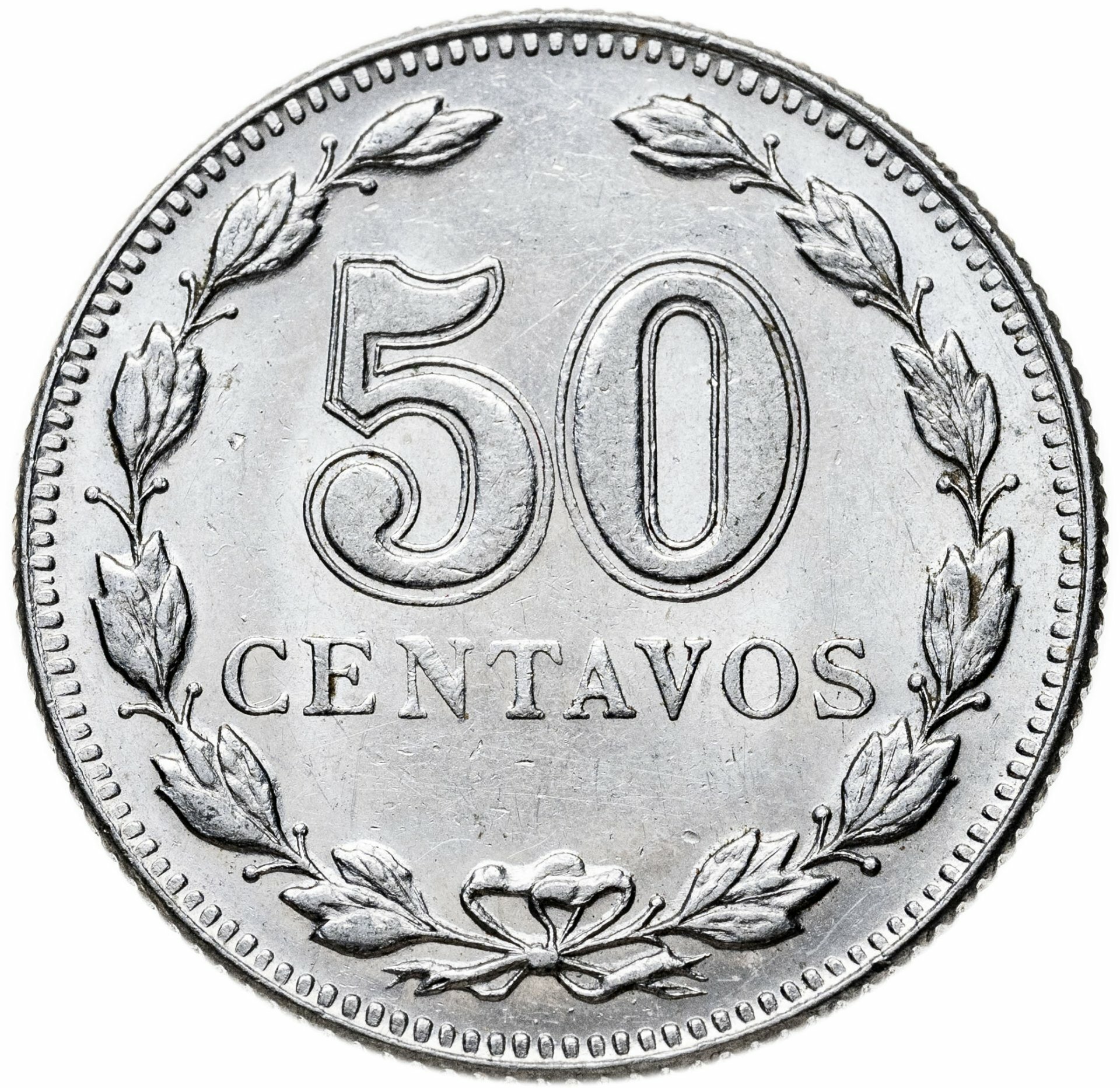 Аргентина 50 сентаво 1941, Бронза, в сохранности AU-UNC