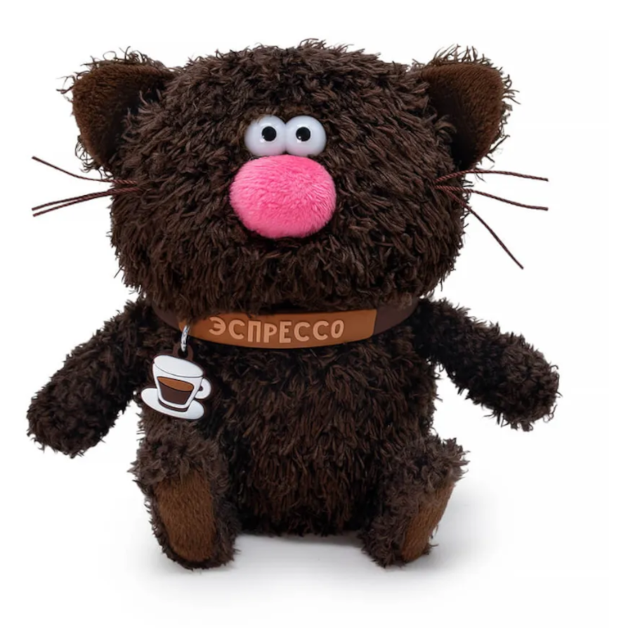 Budi Basa Мягкая Игрушка Кофейные Коты. Эспрессо (12см, +браслет) CCat12-10, (ООО "МПП")