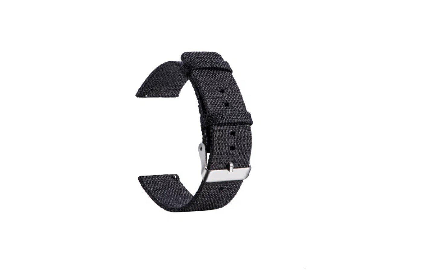 Ремешок MyPads для умных смарт-часов Samsung Galaxy Watch Active (SM-R500) из качественного нейлона с дизайном (черный)