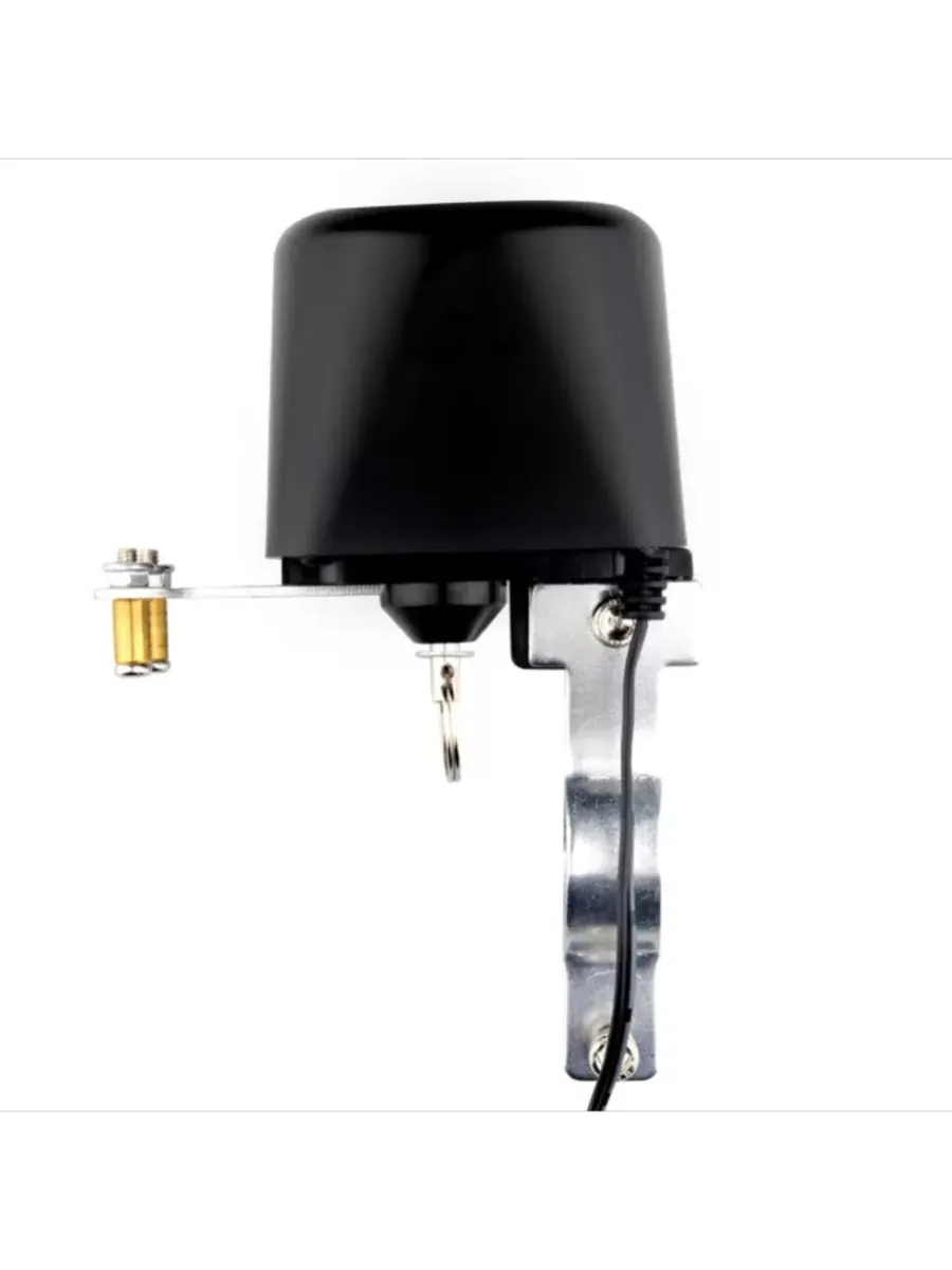 Умный электрозатвор MOES WiFi Smart Water Valve для шарового крана Черный WIFI