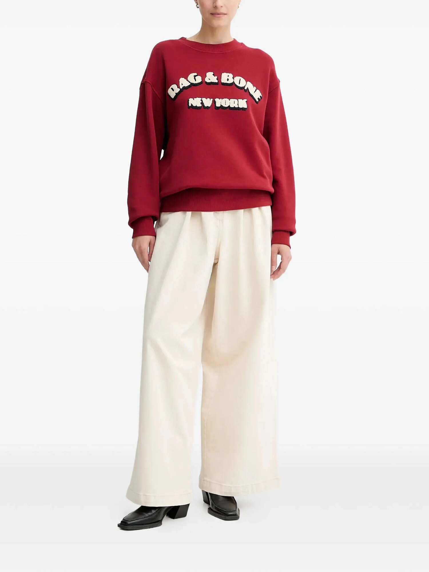 Толстовка Rag & Bone, размер L, , красный — фото 1