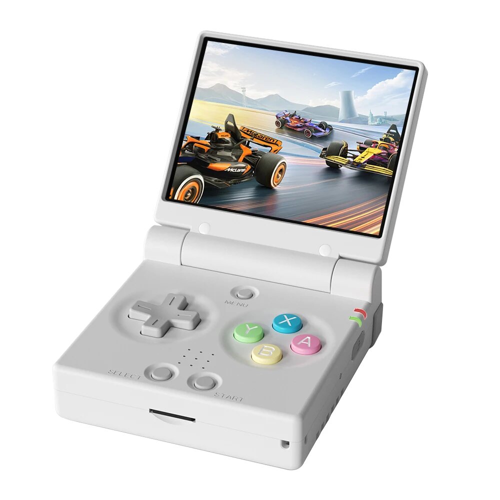 MIYOO MINI FLIP Портативная игровая консоль No Card(0 Games), Белый, WHITE