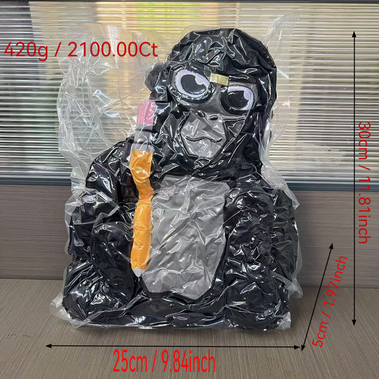 Трансграничный новый Gorilla Tag Monke Plush Gorilla игра периметр плюшевые куклы вакуум_<не1>