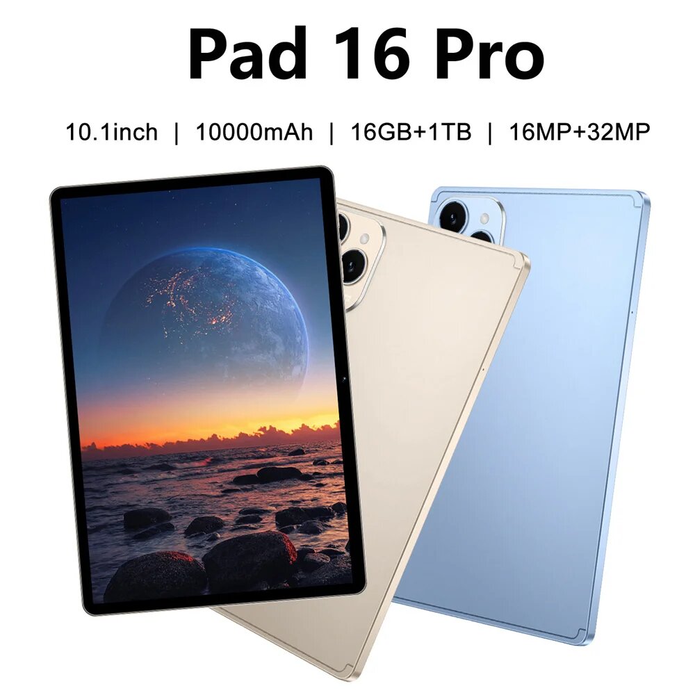 Планшет Pad 16 Pro 10.1", 12GB 256GB, черный — фото 1