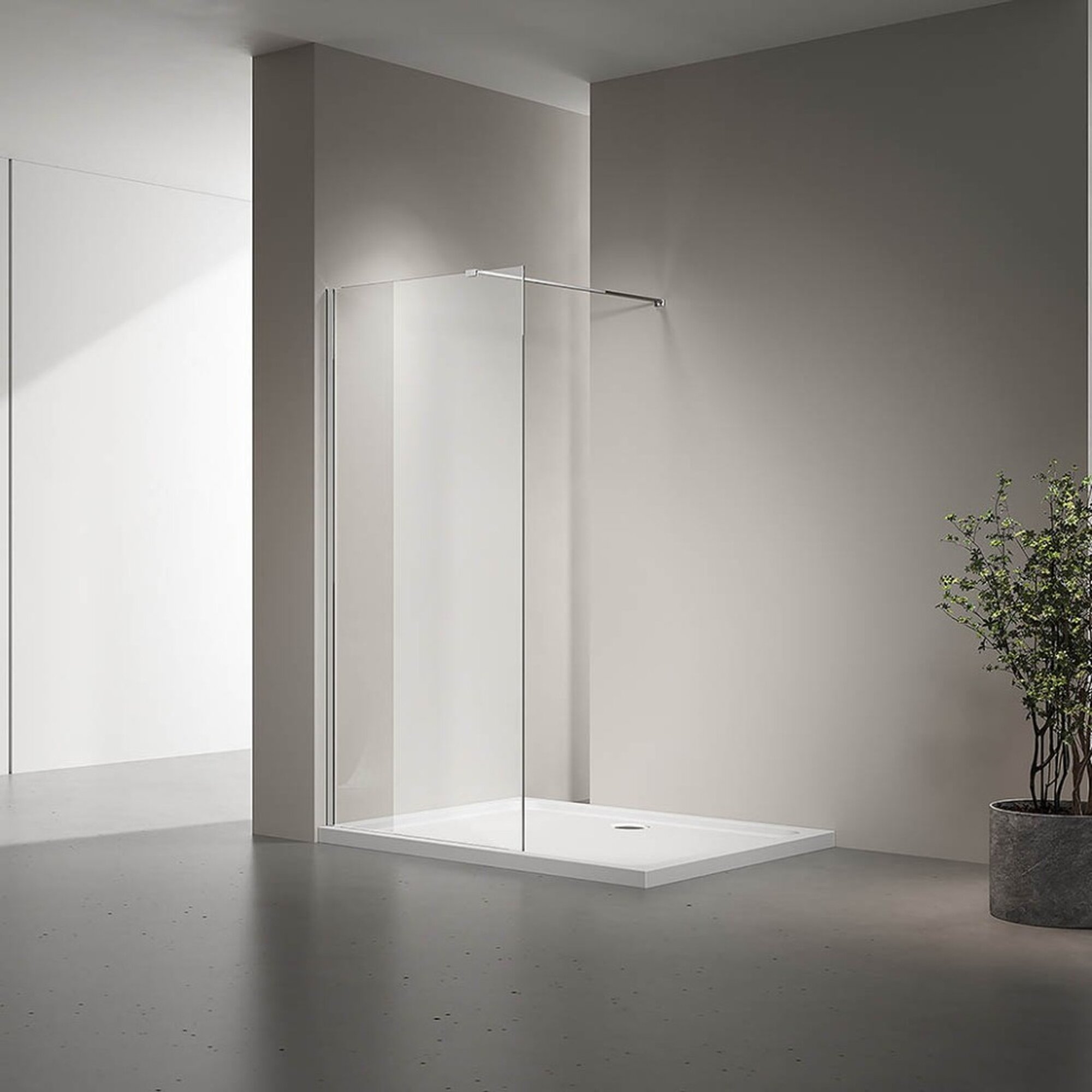 Душевая перегородка Veconi Korato KR-72, 700x2000, хром, стекло прозрачное