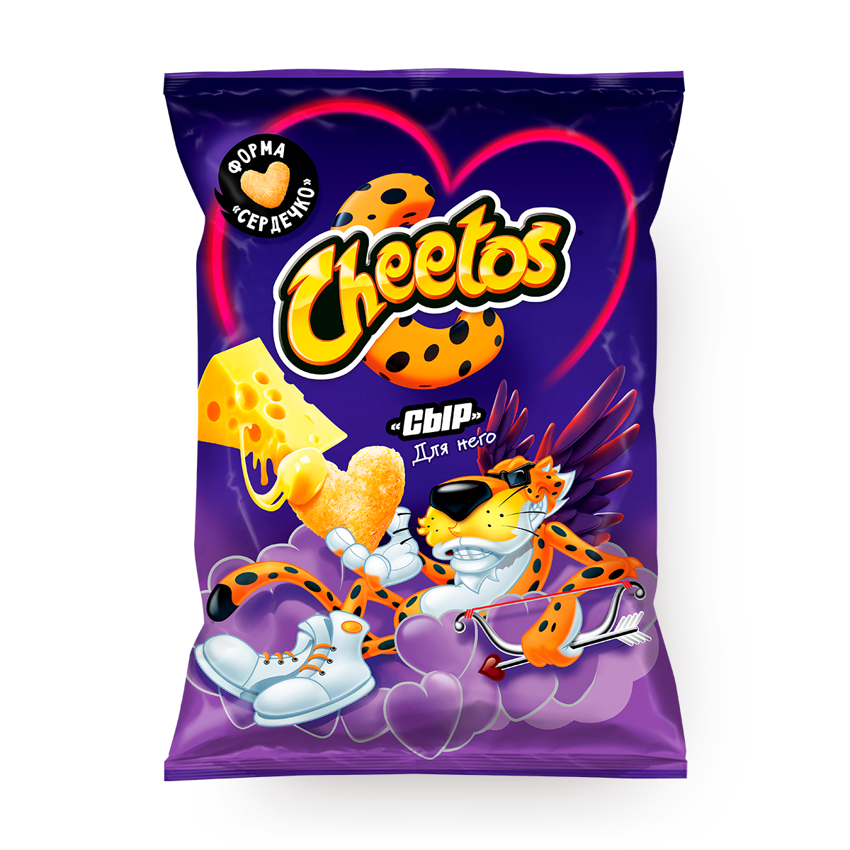 Снеки кукурузные Cheetos, со вкусом сыра, 85 граммов, 1 упак.
