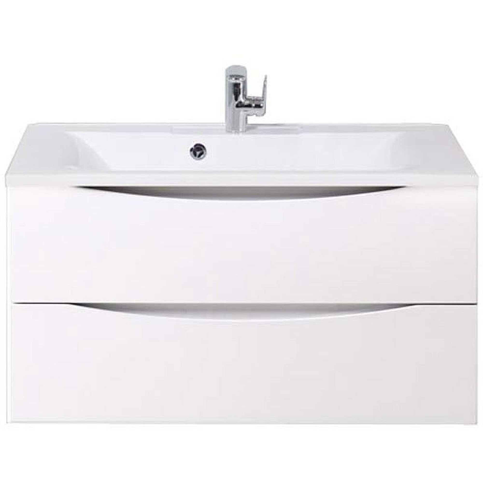 База под раковину подвесная BelBagno MARINO с двумя выкатными ящиками Bianco Lucido 900x450x500 MARINO-900-2C-SO-BL-P