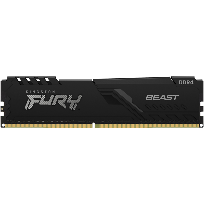 Оперативная память Kingston FURY Beast Black, 32 ГБ, DDR4, 3200 MT/s, CL16, KF432C16BB/32