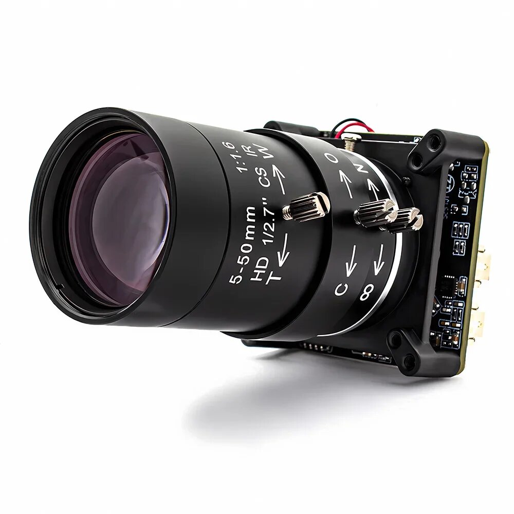 IP-камера модуль 5Мп Sony IMX335 с вариофокальным объективом 5-50mm 60 Degree, DC12V