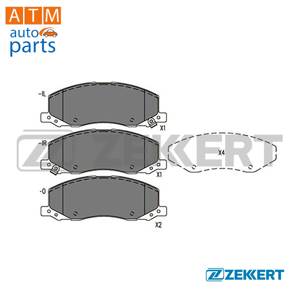 Колодки тормозные дисковые перед Opel Insignia A 08- Saab 9-5 10- Zekkert bs-1290 OEM 13237752