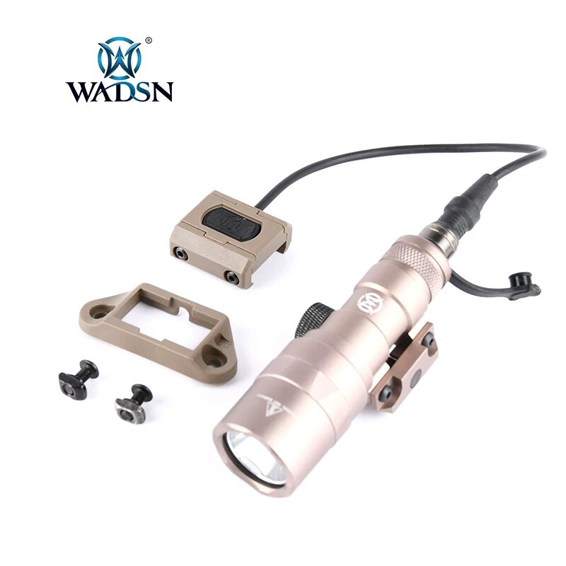 WADSN тактический фонарик M300C песочный цвет с гравировкой WADSN светодиодный яркий свет модульная кнопка хвостовой