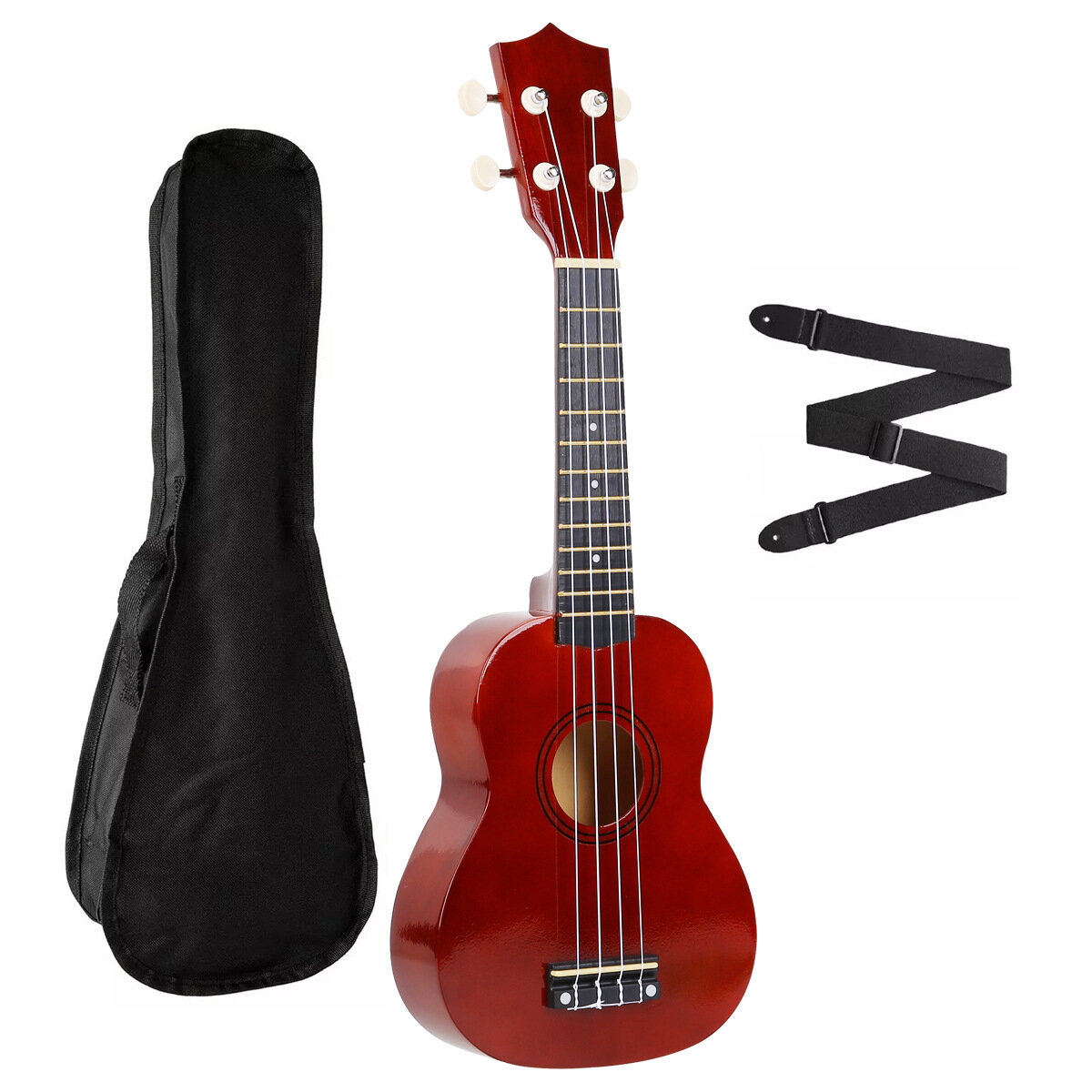 2025 Оптовая продажа от фабрики 38inch Гитара Полный набор аксессуаров / Укулеле Маленькая гитара 21inch Акустическая гитара