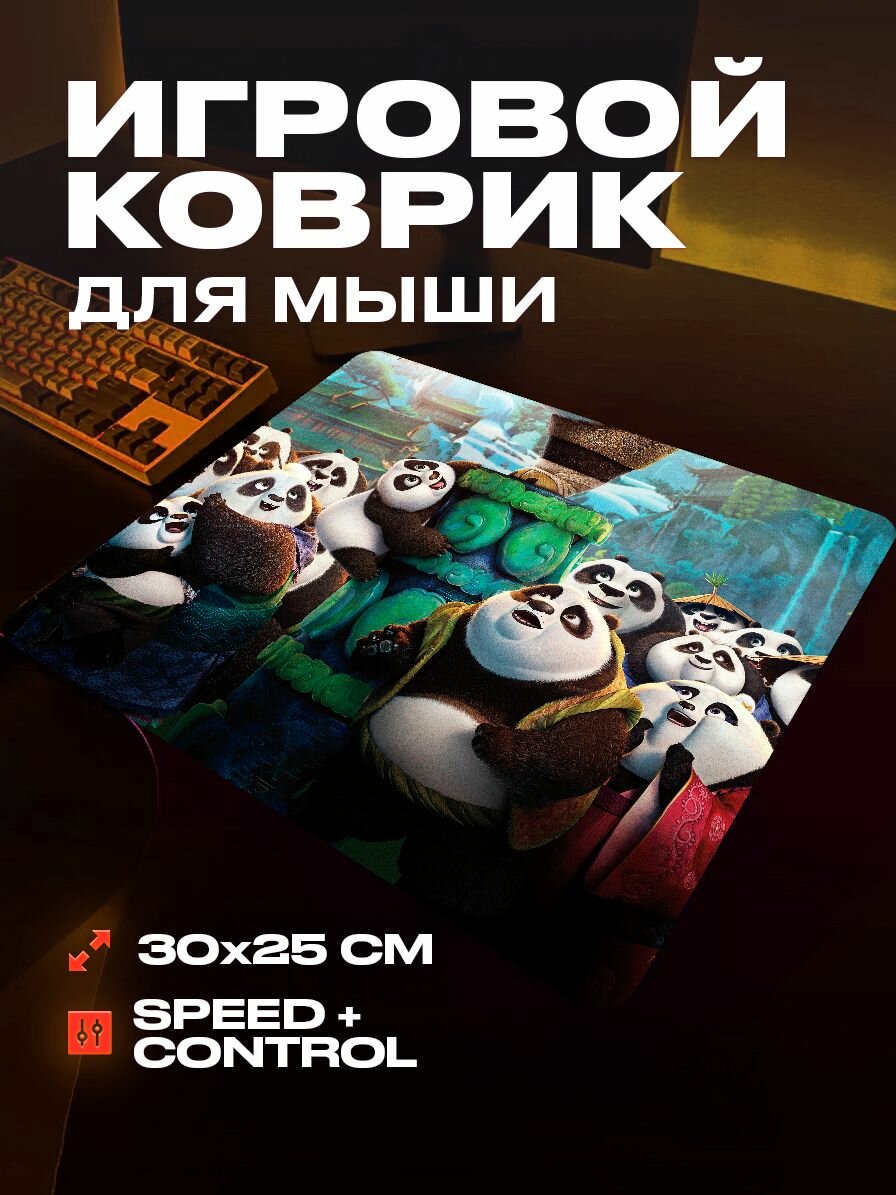 Коврик для мыши игровой Кунг-фу панда 30x25 см ProSleeves