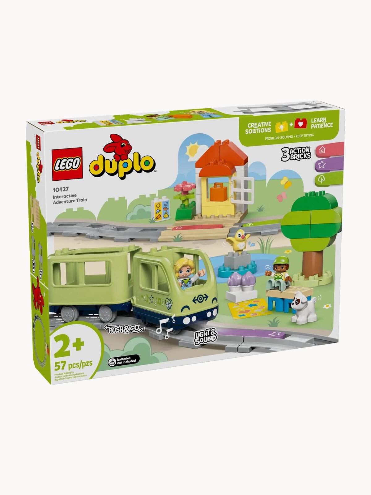 Конструктор LEGO DUPLO 10427 Интерактивный поезд, зеленый, 57 дет.