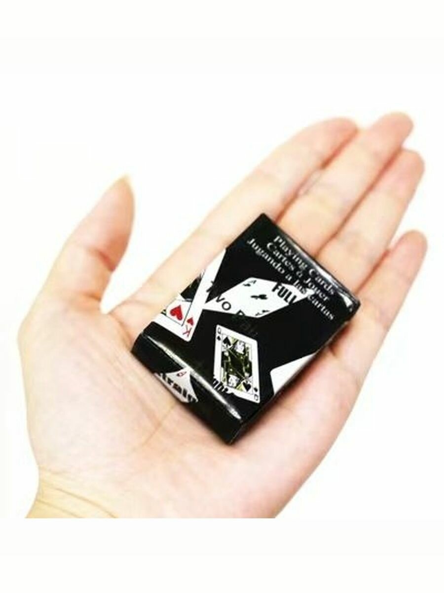 Мини-карты игральные, 54 штуки в колоде, ламинированный картон