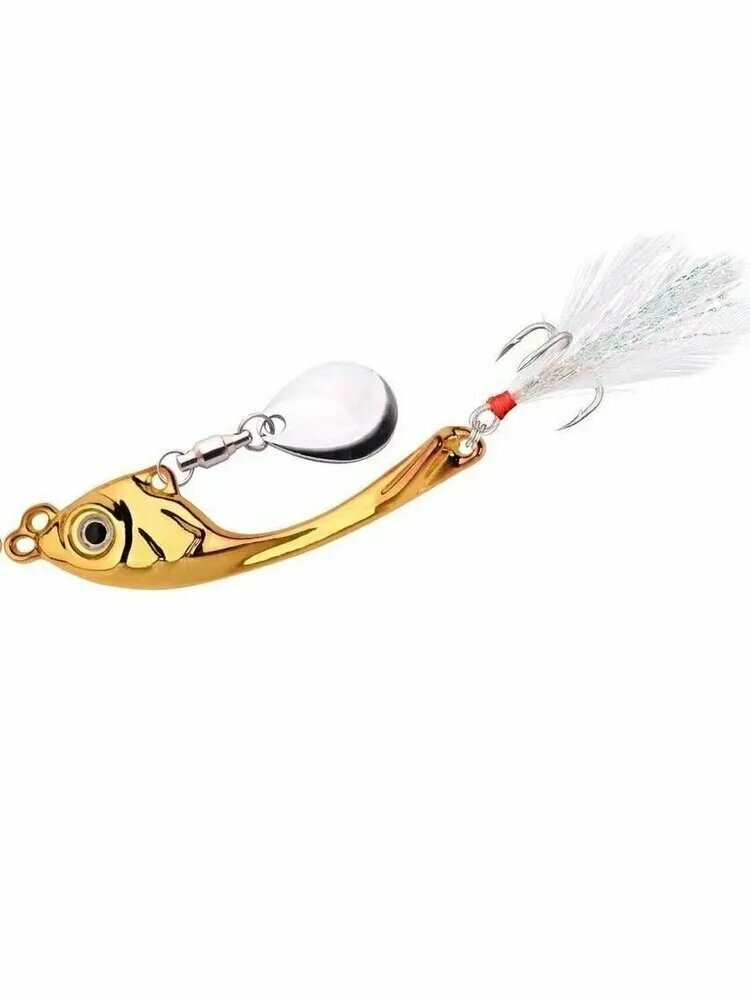 Набор блесен для рыбалки Спиннербейт 10 гр 1шт в коробке для хранения приманок