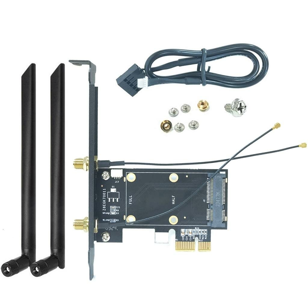 PCIe Wi-Fi адаптер, Комплектный адаптер