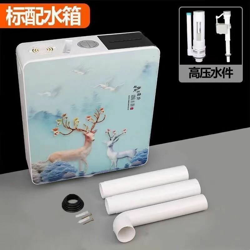 Бачок для смыва унитаза, домашний туалет, приседающий унитаз, приседающая яма, насос для воды, энергосберегающий настенный унитаз, большой импульсный толстый комплект