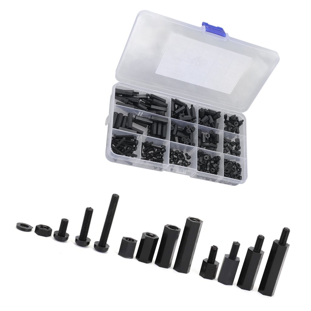 380 шт. Набор винтовых гаек с шестиугольной опорой для распорной стойки, простой в установке