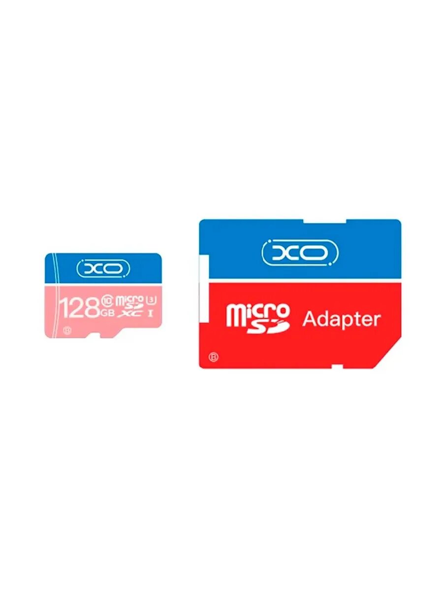 Карта памяти XO Micro SD New (с адаптером), 128Gb (U3, класс 10) для смартфона, регистратора или фотоаппарата