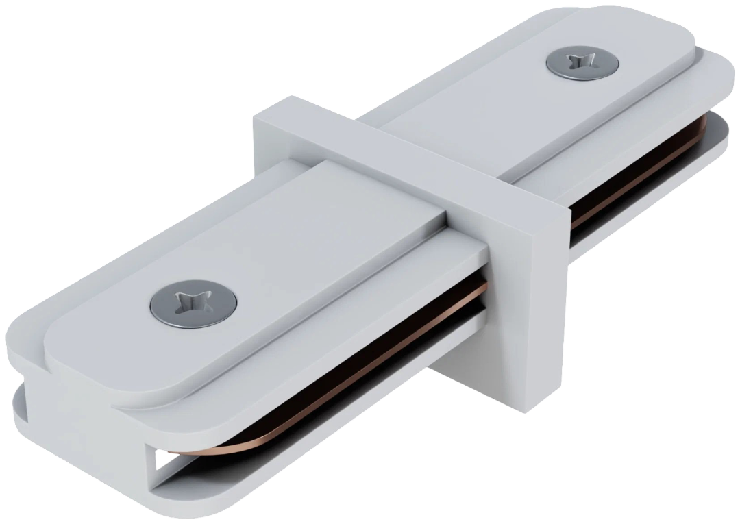 Прямой соединитель для накладной/подвесной трековой системы 2TRA, White