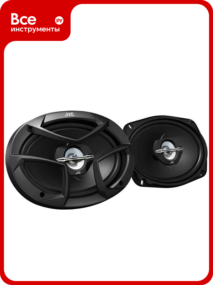 Автомобильная акустика JVC CS-J6930 коаксиальная система с овальной формой динамика и полиэфиримидным диффузором