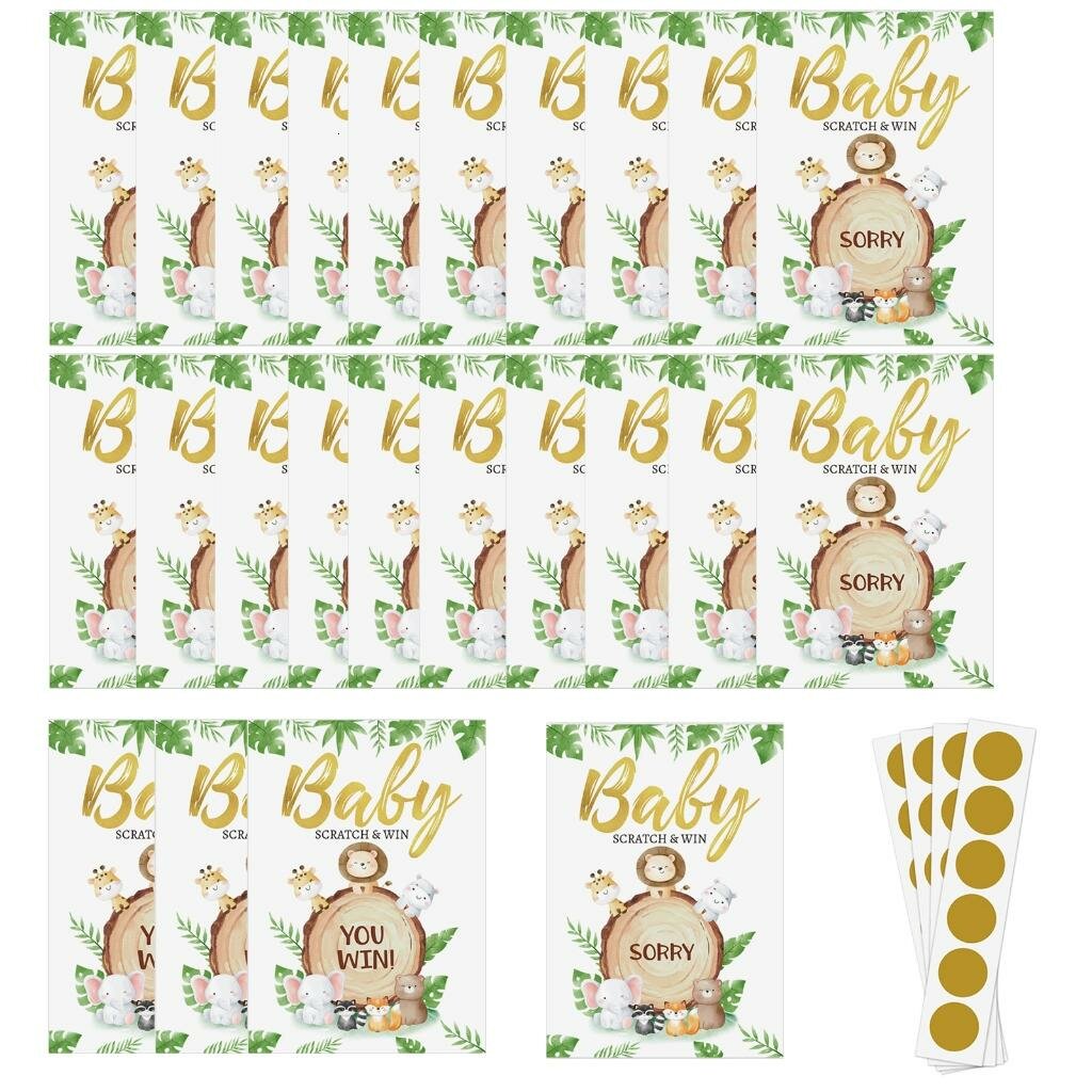 Лотерейные билеты для детского праздника (24 шт.)