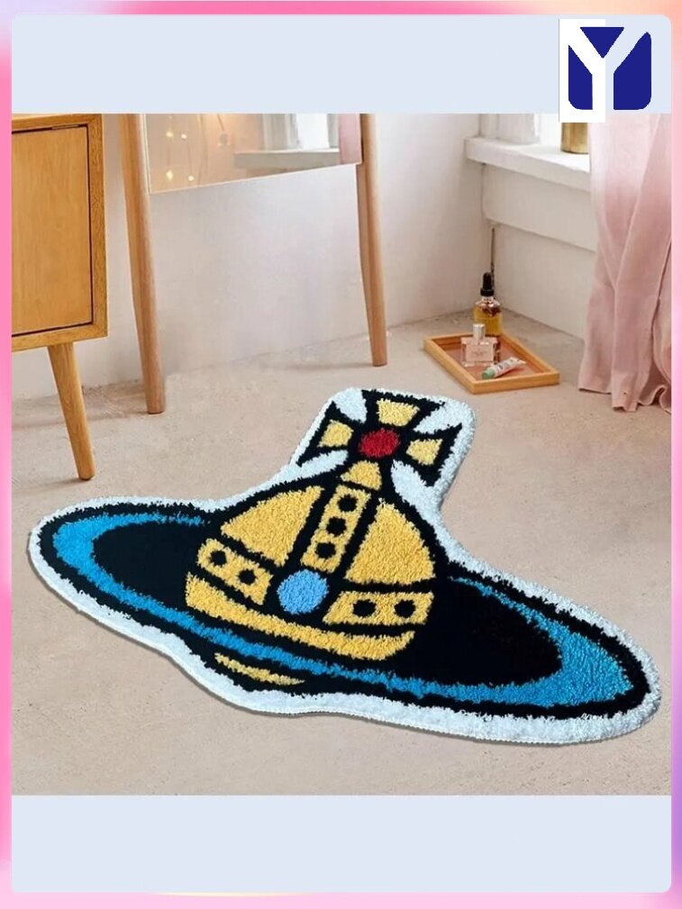 Креативный 3d-ковер Saturn, мягкая текстура, за которым легко ухаживать, 0,6х0,9 метра